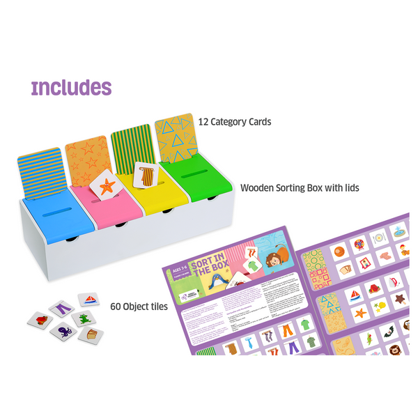 Sort in The Box - Fun Sorting and Matching Learning Activity – Edu Toys