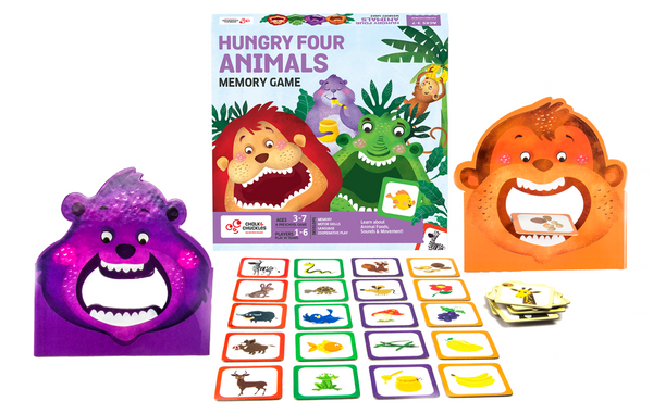 Hungry Four, Preschool Movement Memory Cooperative Game – Edu Toys