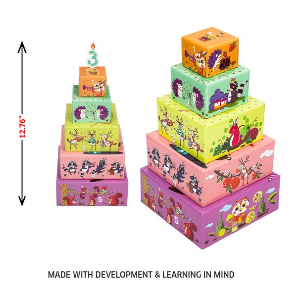 Stack a Cake, 3-6 Yrs, First Stacking Board Game, Roll and Play-Sing a ...