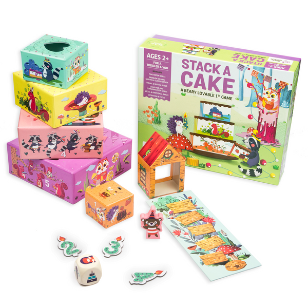 Stack a Cake, 3-6 Yrs, First Stacking Board Game, Roll and Play-Sing a ...