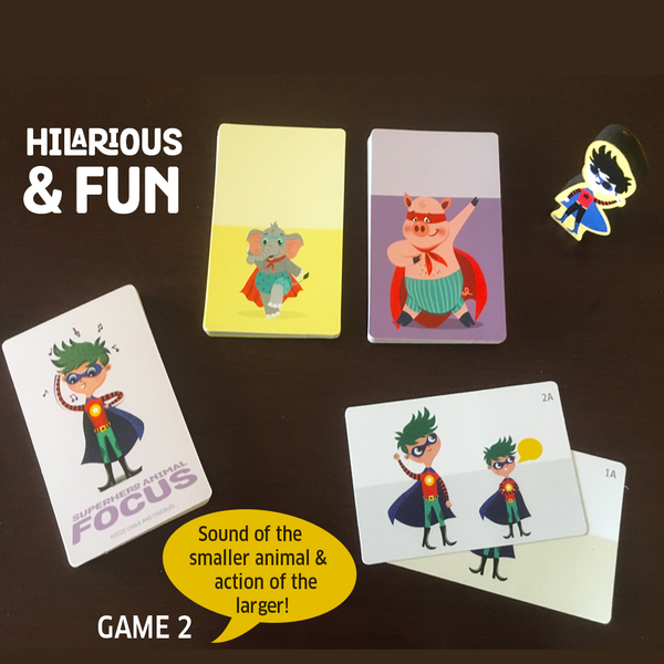 Superhero Animal Focus Card Game – Edu Toys