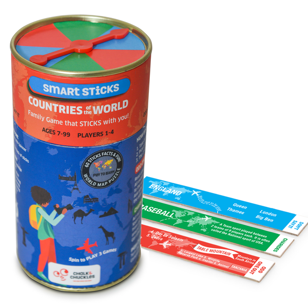 Smart Sticks Countries of the World, Game and Puzzle – Edu Toys