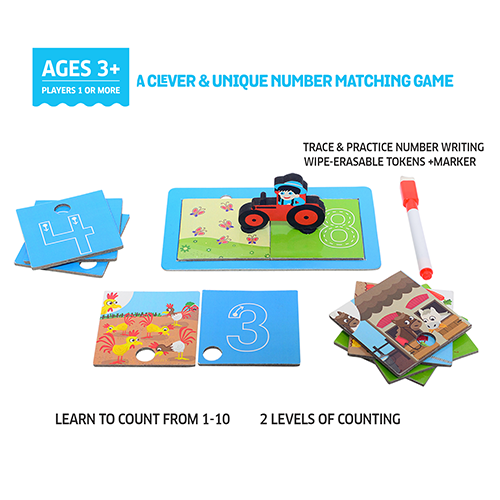 Clever Counting - Preschooler, Self Correcting Matching Numbers Puzzle ...