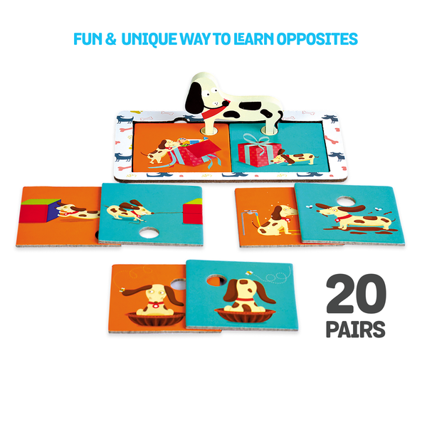 Clever Dog, Fun Opposites Puzzle, Self Correcting Matching Puzzle for ...