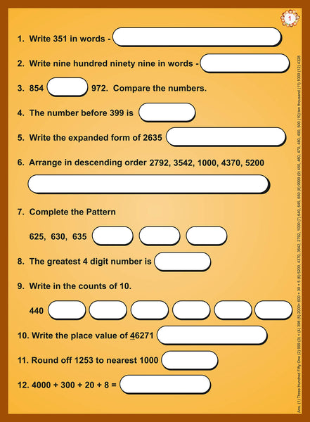Mental Maths Work Book Part 3 Edu Toys