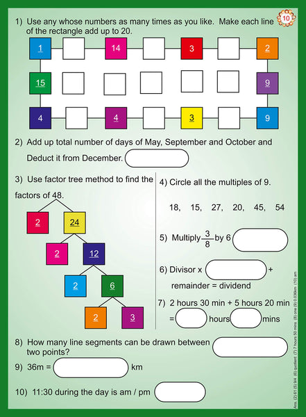 Mental Maths Work Book Part 4 Edu Toys