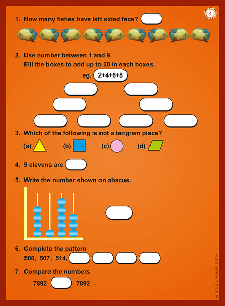 MENTAL MATHS WORK BOOK ( PART 3 ) – Edu Toys