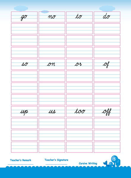 Cursive Writting Work Book – Edu Toys