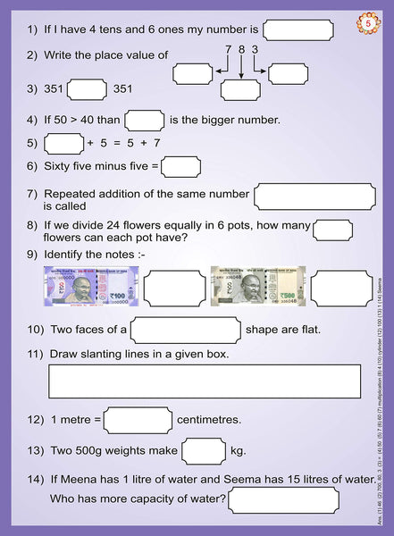 Mental Maths Work Book Part 2 Edu Toys