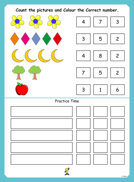JR. KG. MATH WORK BOOK – Edu Toys