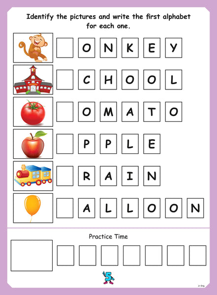 JR. KG. ENGLISH WORK BOOK – Edu Toys