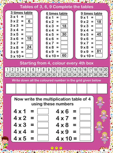 MULTIPLICATION WORK BOOK – Edu Toys